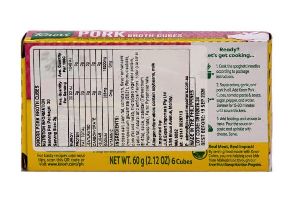 KNORR PORK CUBES – JLR Export Importers