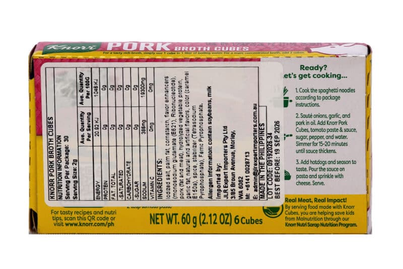 KNORR PORK CUBES – JLR Export Importers