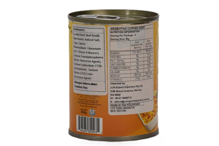 Argentina Corned Beef Zinc – JLR Export Importers