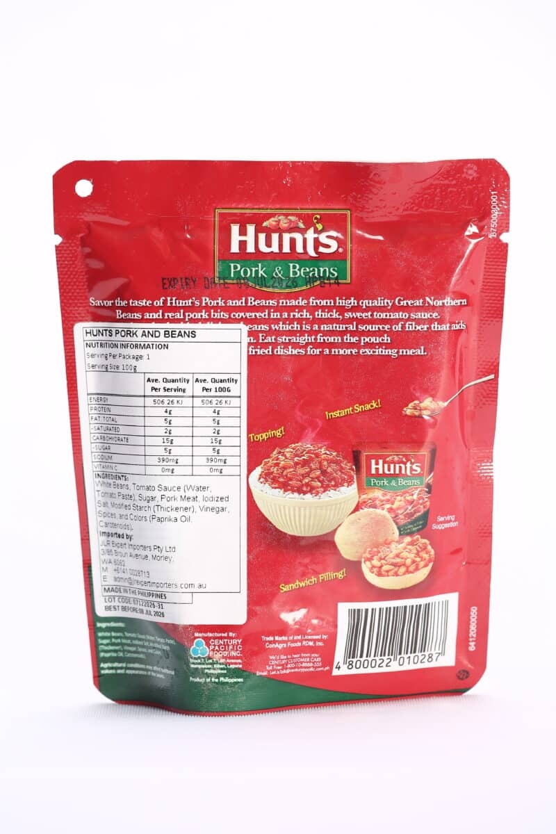 HUNTS PORK AND BEANS (100G, DOY) – JLR Export Importers