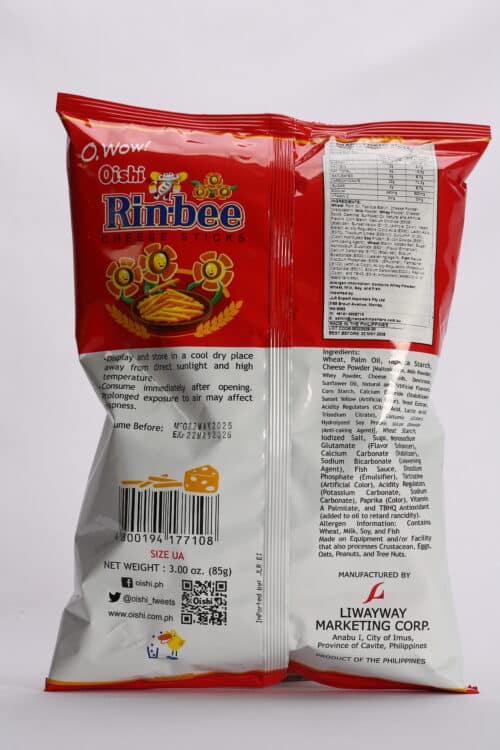 OISHI RIN-BEE CHEESE STICK – JLR Export Importers