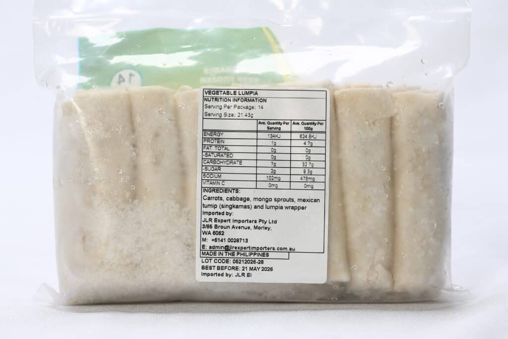 MARBY VEGETABLE LUMPIA – JLR Export Importers